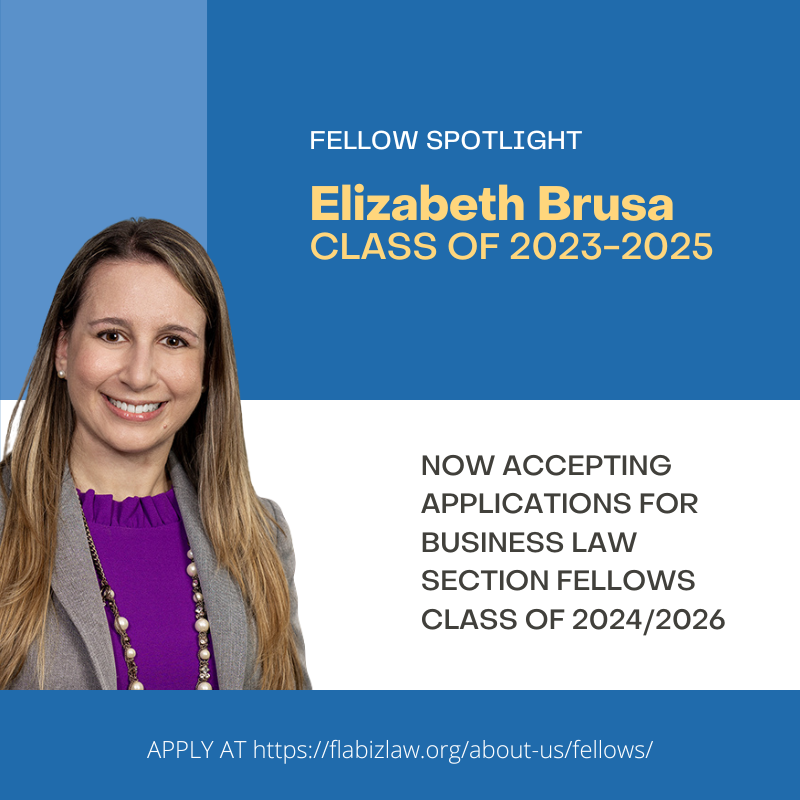 Fellow Spotlight: Elizabeth Brusa - Business Law Section of The Florida Bar